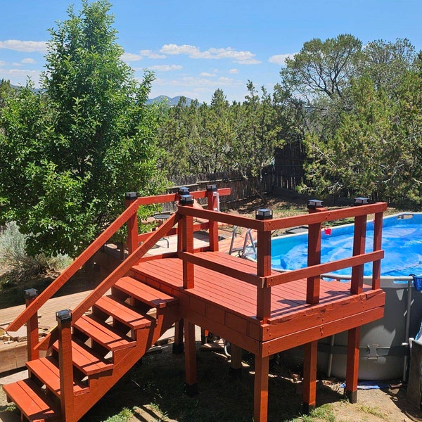 Plans for Above Ground Pool Deck (6x8) 18' Round Pool. . - Etsy