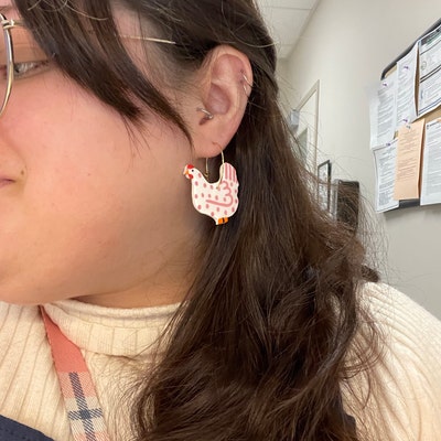 Thank You Bag Earrings Smiley Face Earrings Thank You Bag - Etsy