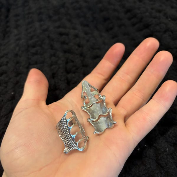 Gothic Nail Claws, Finger Claws, Punk Style Finger Ring, Gothic Jewelry ...