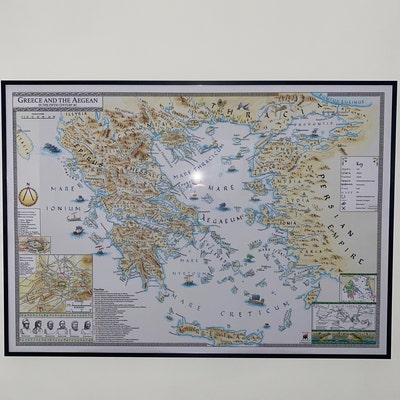 Map of Ancient Greece, 5th Century BC - Etsy