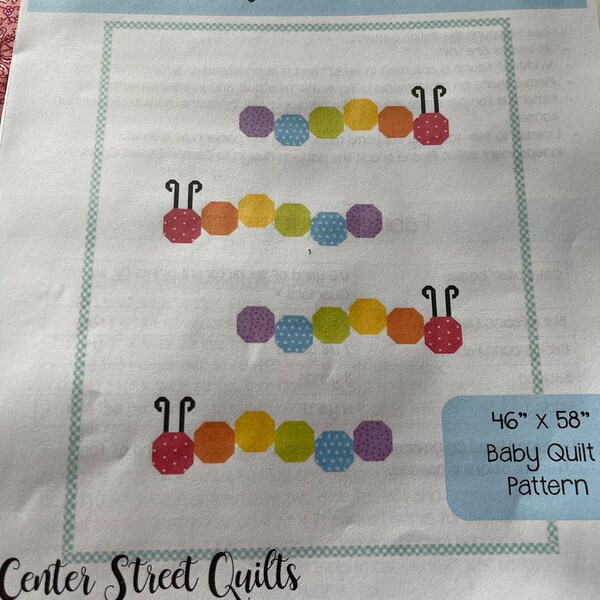 Caterpillar Quilt Pattern || Easy Baby Quilt Pattern - Etsy