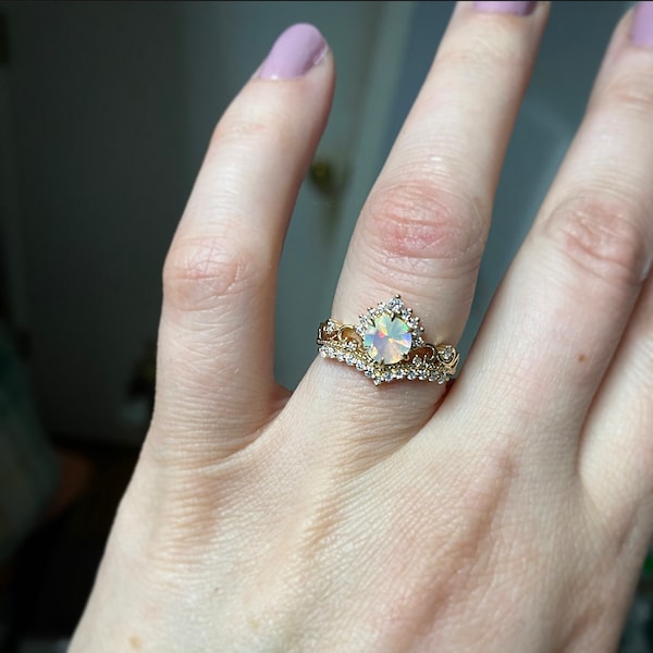 Astra Alexandrite Engagement Ring, Star Lab Alexandrite Ring, to the ...