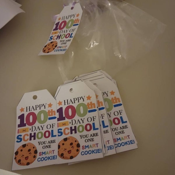 PRINTABLE / 100th Day of School / You Are One Smart Cookie / Printable ...