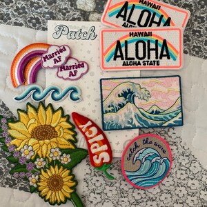Hawaii Aloha License Plate Patch Iron on Patch Embroidered Patches for ...