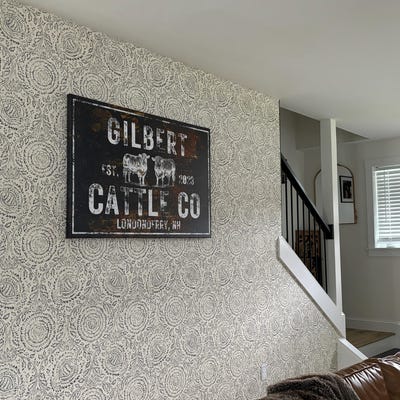 Cattle Ranch Signs, Personalized Farmhouse Ranch Wall Art, Rustic ...