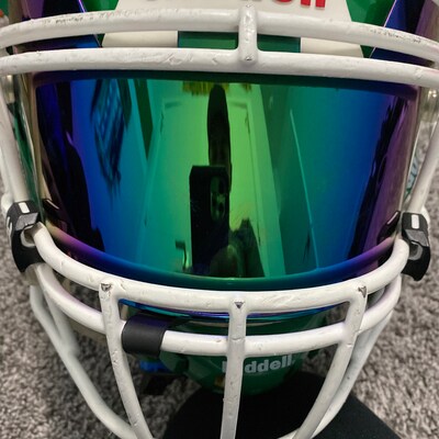 Iridium Green Rainbow Football Visor. Universal Fit for - Etsy