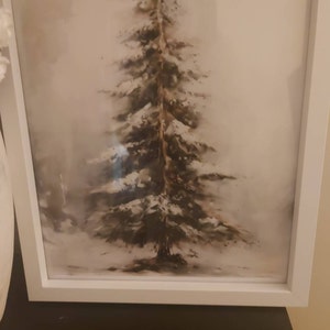 Winter Forest Print PRINTABLE Wall Art Snowy Tree Print Winter ...