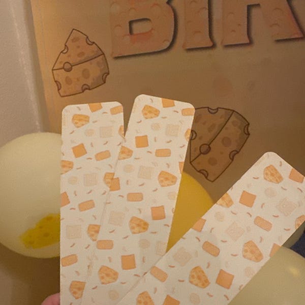 Cheeses - Glossy 2x8 Inch Cheesy Bookmark - Etsy