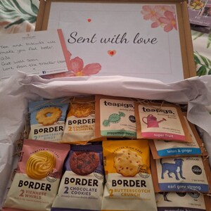 Tea and Biscuit Treat Box, Tea and Biscuit Hamper, Tea and Biscuit Gift ...