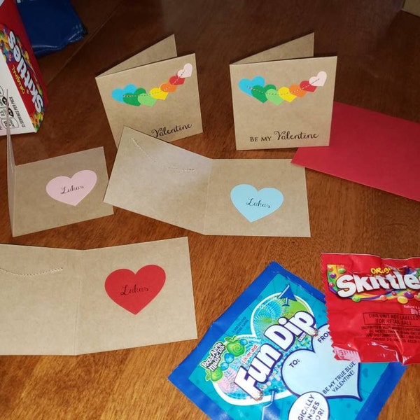Kids Valentines Cards, School Valentine, Classroom Valentine, Set of 12 ...