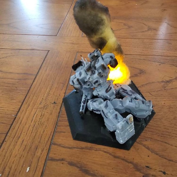 5inch Tall LED Fire With Smoke - Etsy