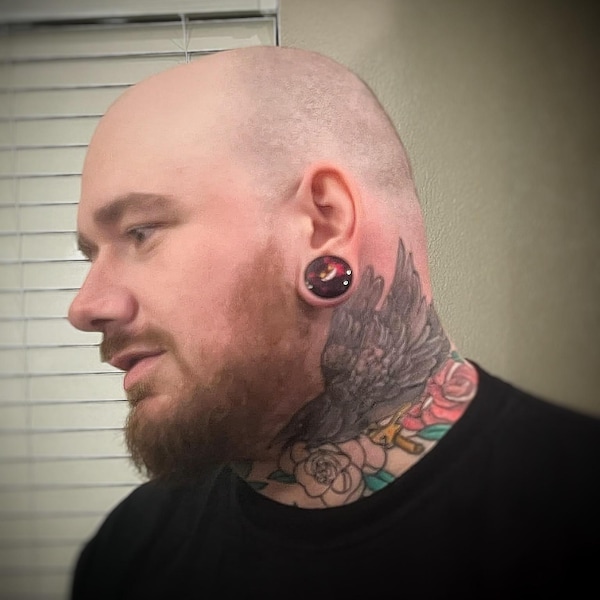 Pair of Skull Ear Plugs Gauges buy 2 Pairs, Get 1 Pair Free 18g, 16g ...