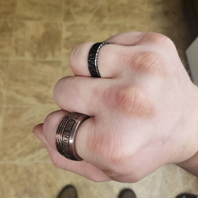 Silver Aztec Calendar Ring Silver Coin Ring Silver Mexican Ring Latino ...