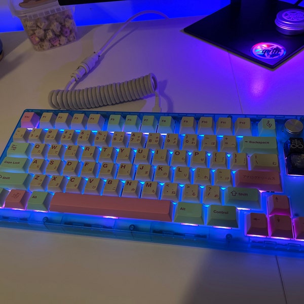 Vaporwave 129 Piece Keycap Set for MX Switch Mechanical Keyboard PBT ...