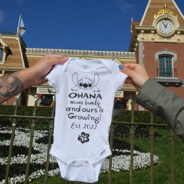 Disney Pregnancy Announcement / Lilo & Stitch / Baby Coming Soon ...
