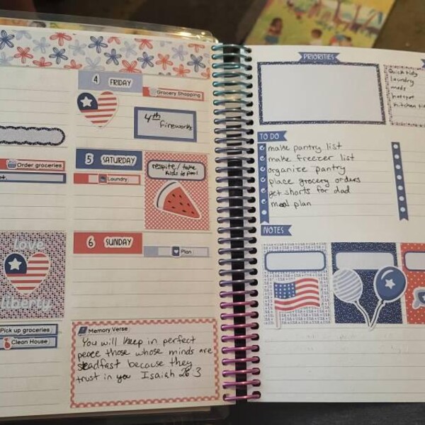 Colibri Any Month PREPPY PLANNER for Month View | Standard Size Colibri ...