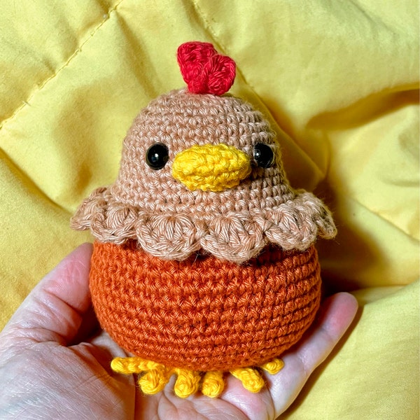 Crochet Chicken PATTERN, Crochet Chicken Amigurumi, Chicken Pattern ...