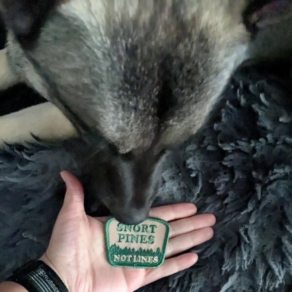 Snort Pines Not Lines Embroidered Patch With Heat Seal Backing, Iron On ...