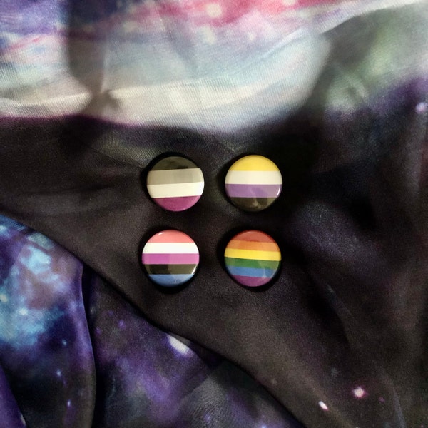 LGBTQ Pride Flag Pin Badges Pinback Buttons Magnet ~ 1" Pin 1.5" Pin 2. ...