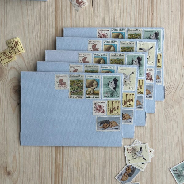 EIGHT (8) 32c Pacific Stagecoach and Ship Stamps .. Unused US Postage ...