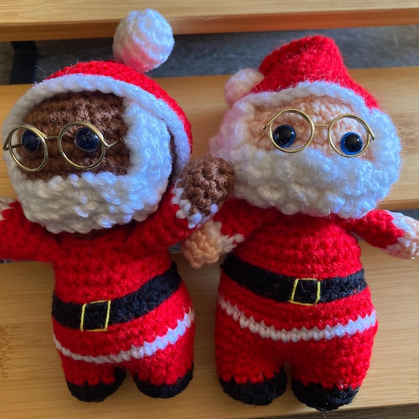 Crochet Mini Santa Claus Amigurumi Pattern | Santa Claus Christmas ...