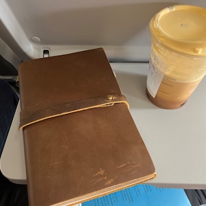 Personalized Refillable Leather Notebook, A6 A5 Leather Notepad, Daily ...