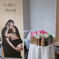 MULTI SIZE Custom Wedding Retractable Stand INCLUDED With Full Color ...