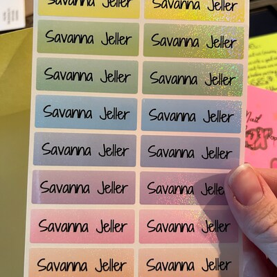 Waterproof Kid Custom Name Labels School Daycare Supply - Etsy