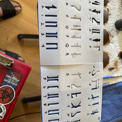 Aurebesh Stencil Template, Star Wars Inspired, Galactic Basic, Mylar 1 ...