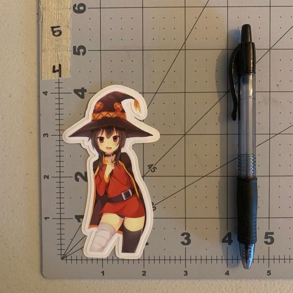 Megumin Vinyl Sticker From Konosuba Anime Stickers Laptop Stickers ...