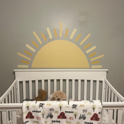 Sun Decal Boho Sun Water Wall Sticker Decal Peel and Stick - Etsy
