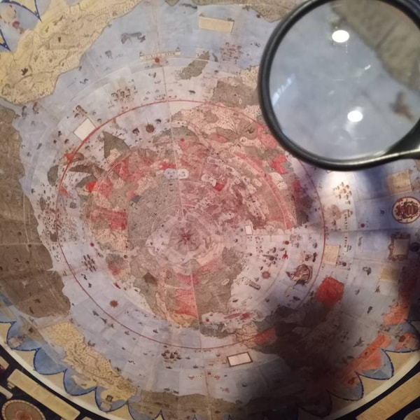 Ancient Flat Earth Map Poster - Urbano Monte 1587, Antique Map, Old Map ...