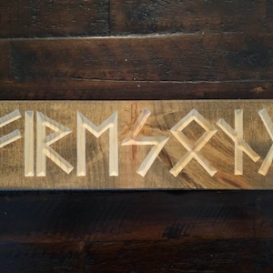 Your Name in Viking Runes Custom Norse Name Sign. Personalized Nordic ...