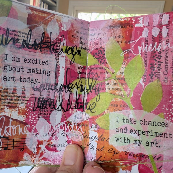 Set of 24 Colorful Mixed Media Sticker Sheet 2.25 Inches for Art ...