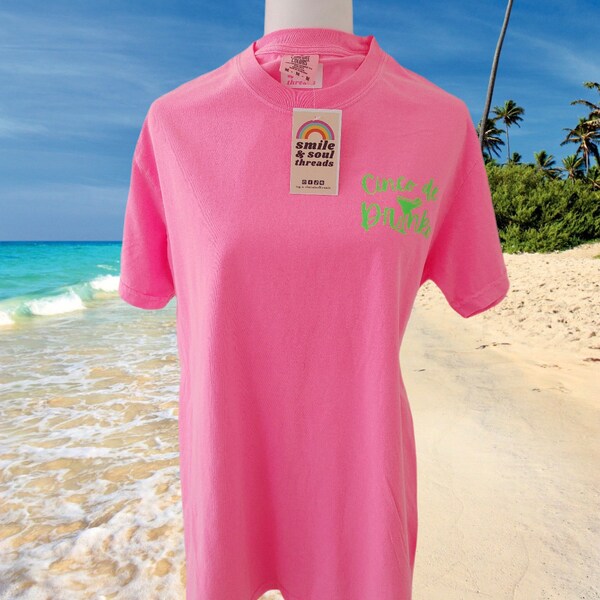 Neon Pink Sunkissed Shirt Summer Tees Oversized Tshirt Preppy Shirts ...