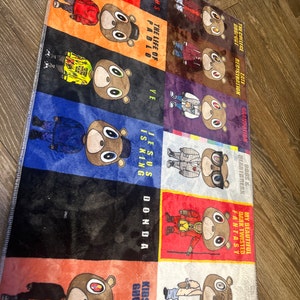 Yellow and Black Mid Century Modern Rug, Scandinavian Style, Living ...