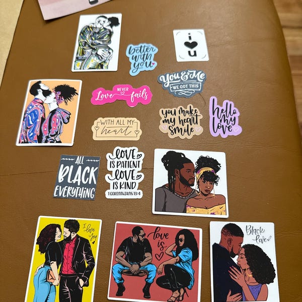 Inspo Sticker Pack - Black Girl Planner Stickers - Black Woman Handmade ...