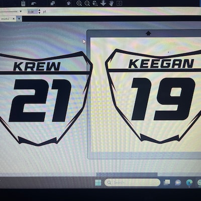 Motocross Racing Number Plate, Mx Plate, Custom Mx Number Plate, Svg ...