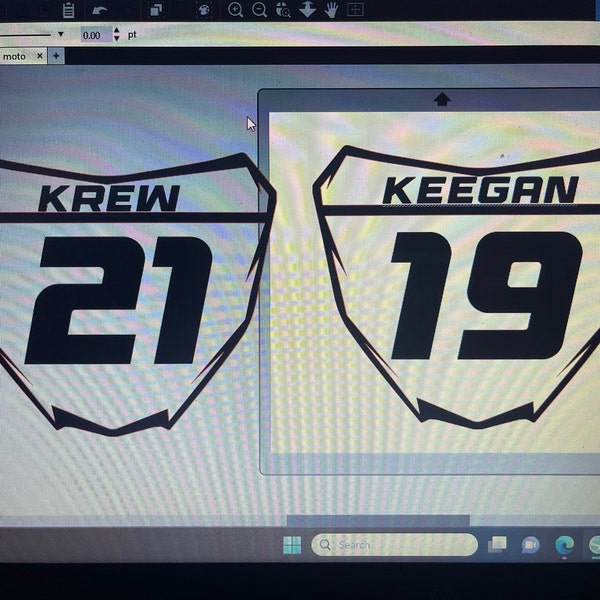 Motocross Racing Number Plate, Mx Plate, Custom Mx Number Plate, Svg ...