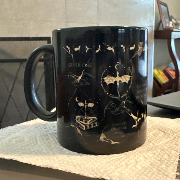Fourth Wing Mug Bookish Dragon Mug Romantasy Mug for Xaden Riorson Fans ...