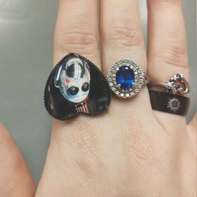 Heart Shape 25mm Rings - Etsy