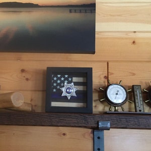 Thin Blue Line Shadow Box Display | Etsy