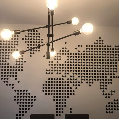 3D World Wall Map of the World Map , Elevated Office Decor, Home Decor ...