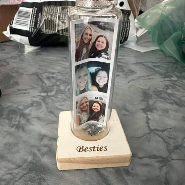 Best Friend Photo Gift - Personalised Message in a Bottle - Photo Booth ...