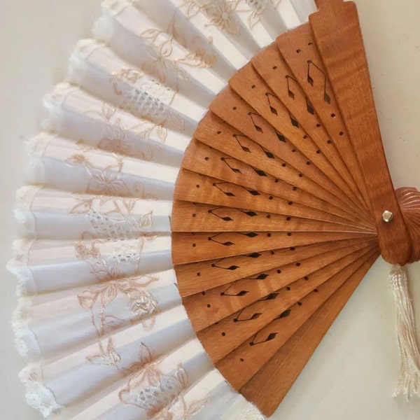 Pamaypay Embroidered Filipino Folding Hand Fan Abaniko Handmade in the ...