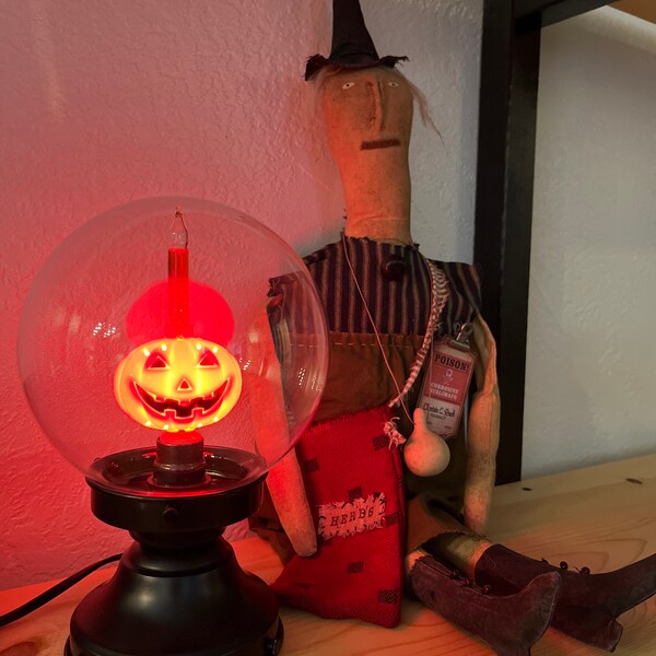 Pumpkin Bubble Cauldron Crystal Ball [vintage – Retro – Halloween Decor ...