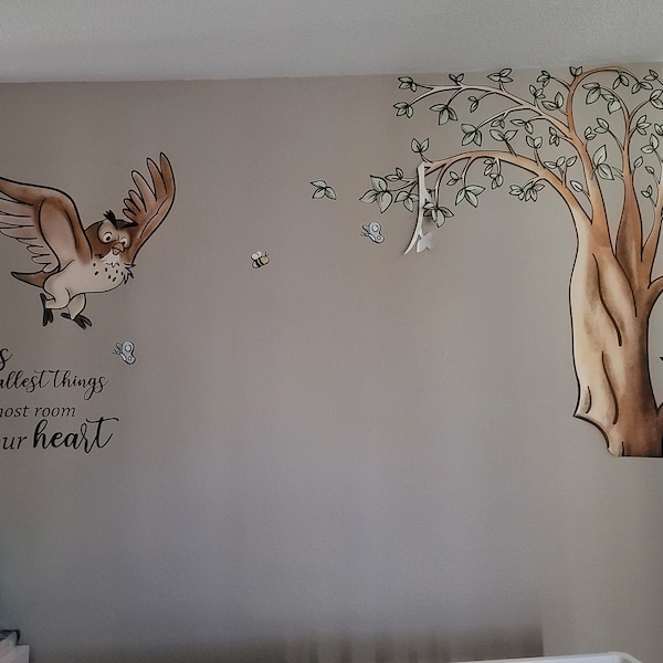 Winnie the Pooh and Friends on Tree With Quote Nursery Wall Decal ...
