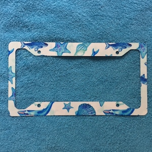 Bright Coral All Over Underwater Fish and Shell Print - Whale Sea Ocean ...