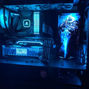 Custom rgb pc case light decoration board panel water cooling | Etsy