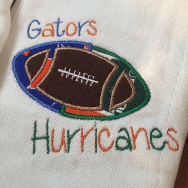 Football House Divided Applique Digital Machine Embroidery Design 4 ...